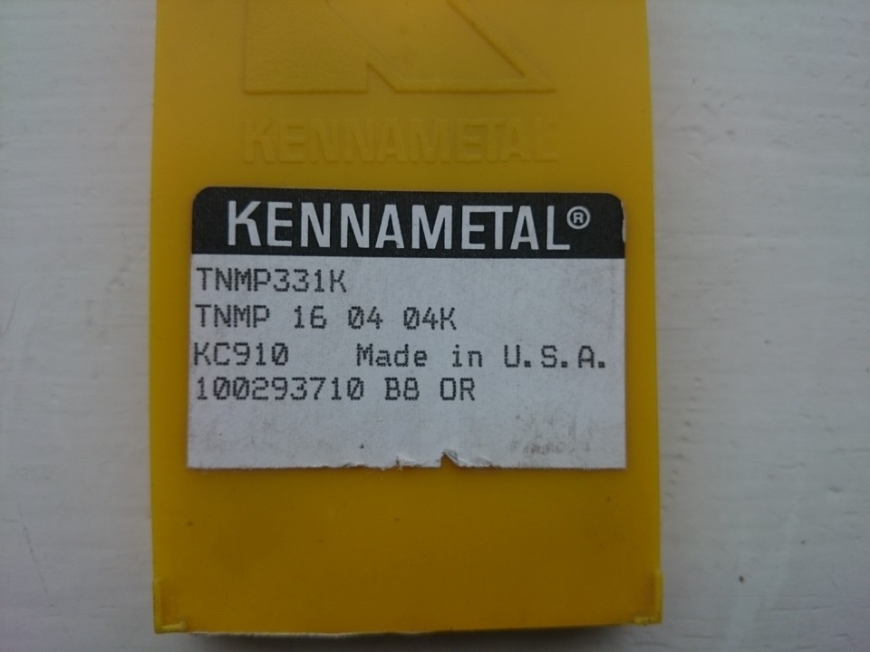 10 Kennametal carbide tips TNMP 160404 K IC910 (TNMG160404 TNMG 16 04 ...