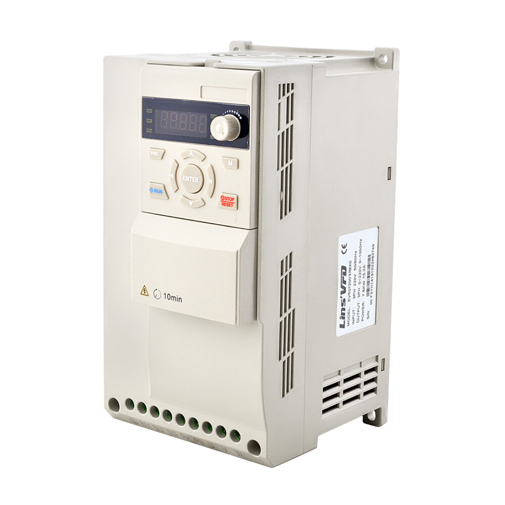 3.7KW VFD 5HP 15.2A Single/Three To 3 Phase 220V Variable Frequency ...