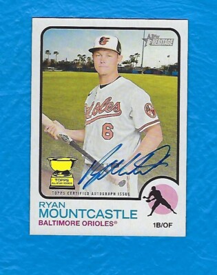 RYAN MOUNTCASTLE AUTOGRAPH 2022 TOPPS HERITAGE REAL ONE AUTOGRAPHS ...