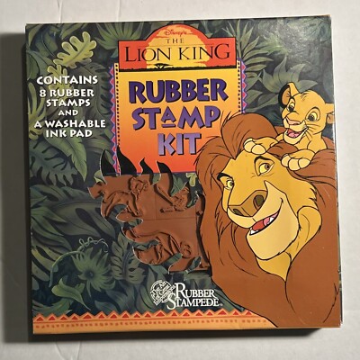 Vintage Disney Lion King Stampede Rubber Stamp Set Simba, Nala, Pumbaa ...