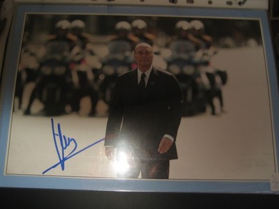 JACQUES CHIRAC AUTOGRAPHE SUR PHOTO 20X30 | eBay
