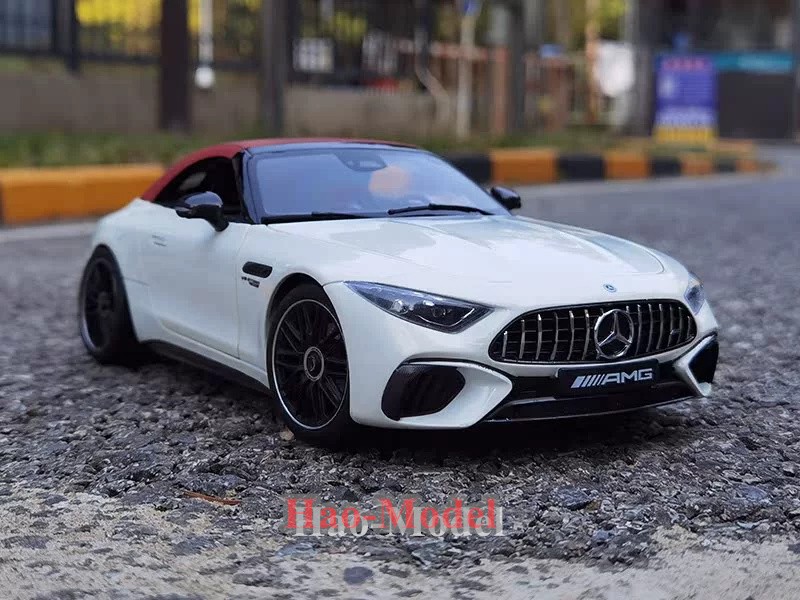 Iscale 1:18 Mercedes Benz AMG SL63（R232）Alloy Diecast Model Car White ...