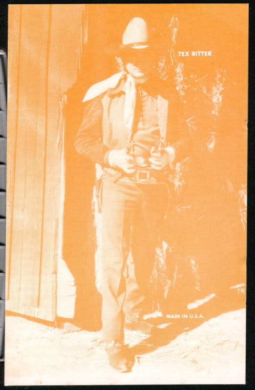 TEX RITTER Cowboy Movie Actor Vtg Arcade Exhibit Card | eBay