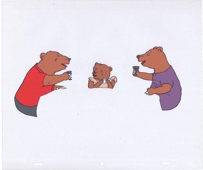 Bear and the Fly Paula Winter production animation cel Daniel Ivanick ...