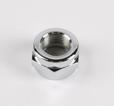 Pingel Petcock Adapter Nut 3/8 NPT To 22mm Chrome For Harley-Davidson ...
