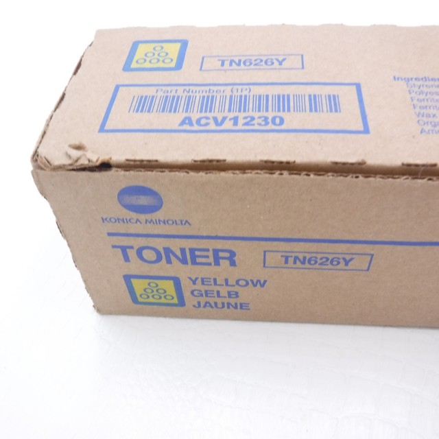Genuine Konica Minolta Tn626y ACV1230 Yellow Toner Cartridge for sale ...