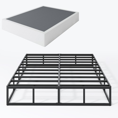 Queen Box Spring 9 Inch Box Spring For Queen Bed High Profile Metal ...