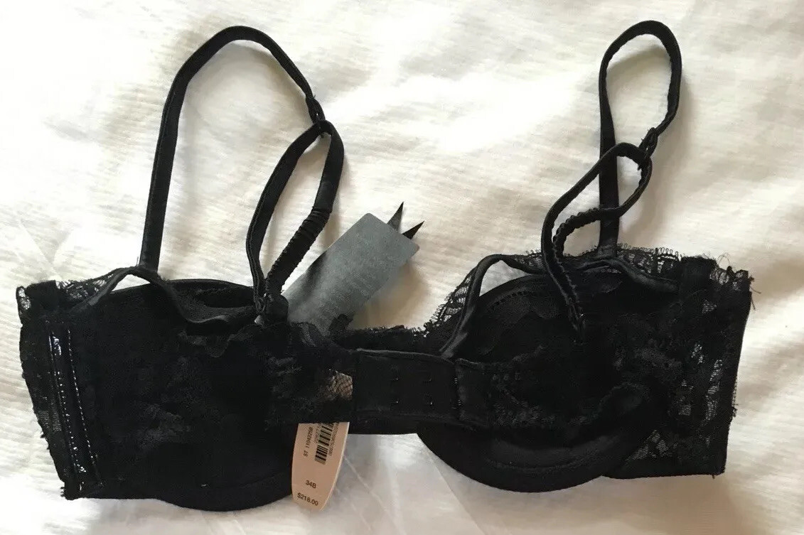 Victoria's Secret Designer Collection Bra String 34B Lace Polka Dots | eBay