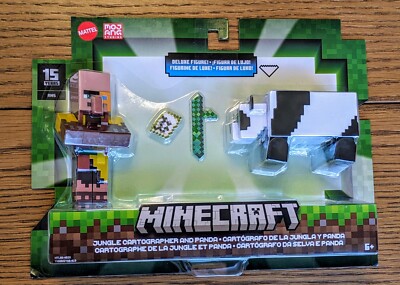 NEW Minecraft Deluxe Figure Jungle Cartographer And Panda - FREE ...