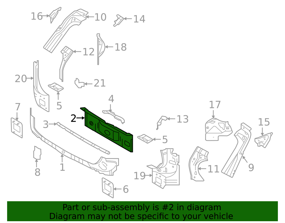 Genuine Volvo Rear Body Panel 31698222 | eBay