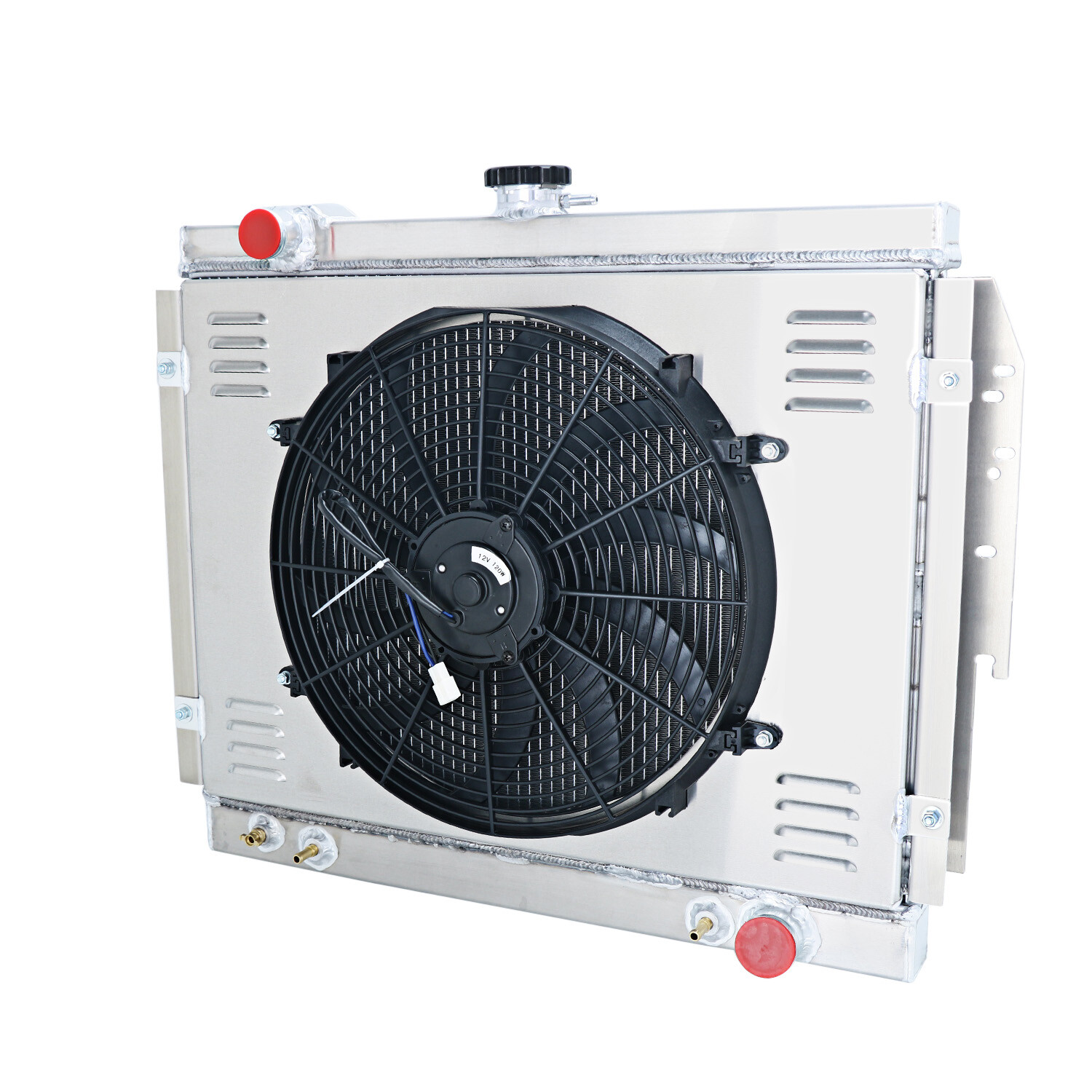 For 79-93 Dodge Ram D100 D150 W350 W250 Ramharger 3 Row Radiator+Shroud ...