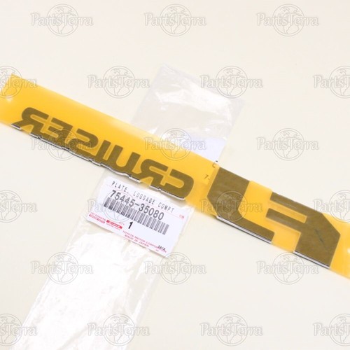 Genuine Toyota FJ Cruiser Rear Door Silver Chrome Plastic Emblem ...