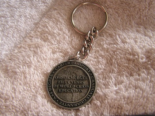Vintage Oklahoma State University OSU Key Chain Medallion College ...