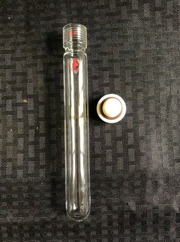 Ace Glass Pressure Tube 35mL 25.4mm OD, 17.8cm w/ #15 Back-Seal Plug ...