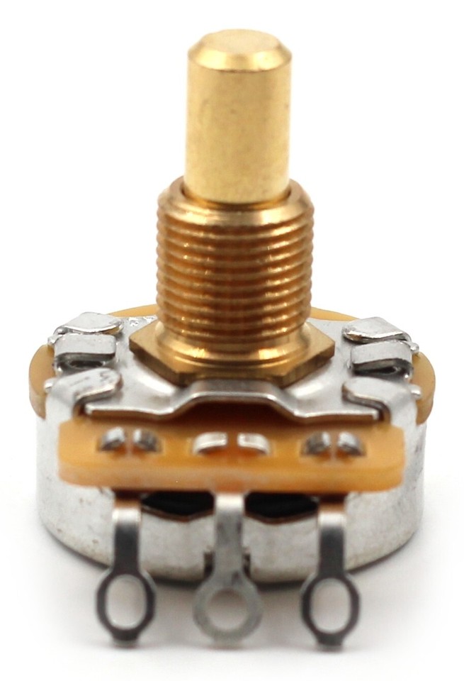 2x CTS 500K Pot 3/8” Short Solid Shaft Audio Taper 10% Tolerance | eBay