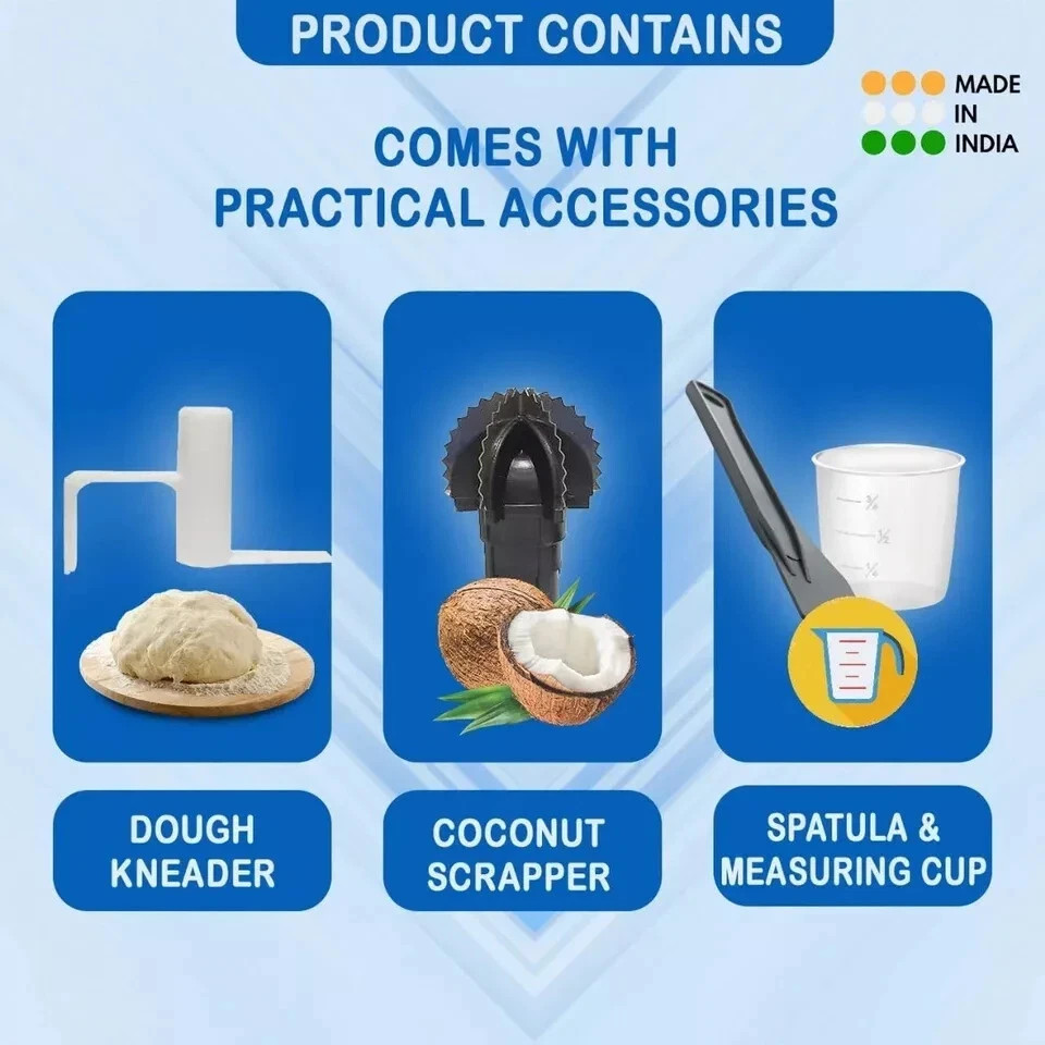 Premier Smart 2 Litre Wet Grinder with Coconut Scrapper & Dough Kneader ...