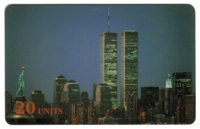 20u New York Skyline. Statue of Liberty & Twin Towers. USA/Australia ...
