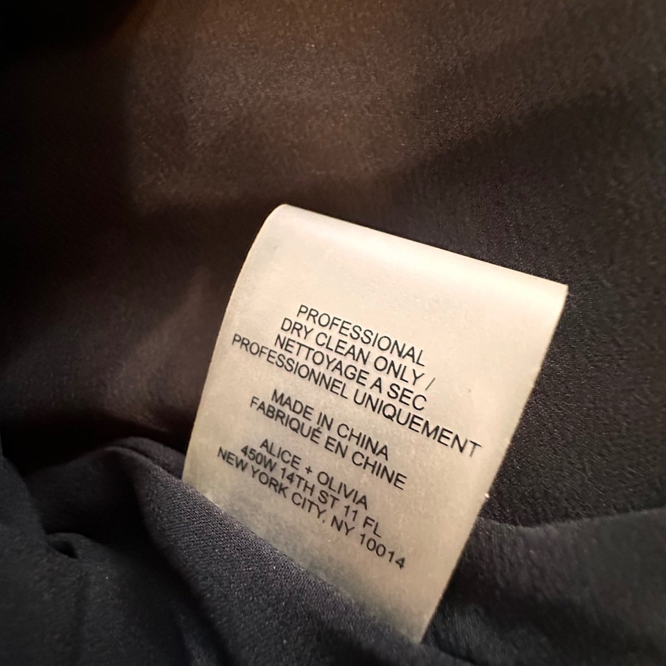 Alice + Olivia Dress Wool Blend Black Beige Sleeveless Mini Knit Fitted ...