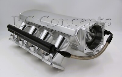 102MM ALUMINUM HIGH RISE LS3 L92 L99 LSA INTAKE MANIFOLD 6.2L SILVER ...