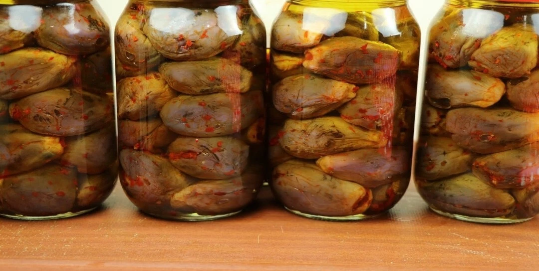 Makdous Lebanese For Eggplant