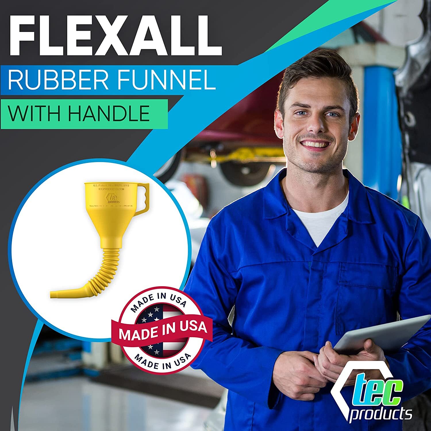 Flexible Funnel Large for Boat Lawnmower UTV Transferring Gas Pouring ...