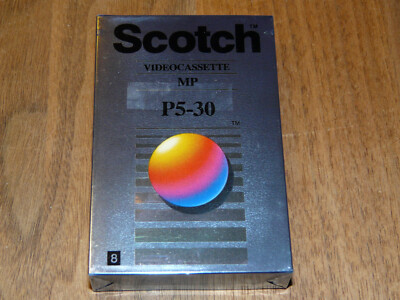 Scotch Video 8 P5-30 Leerkassette Videokassette neu in Folie, vintage ...