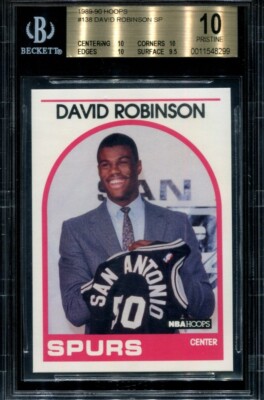 1989 Hoops David Robinson #138 Rookie RC BGS 10 Pristine | eBay