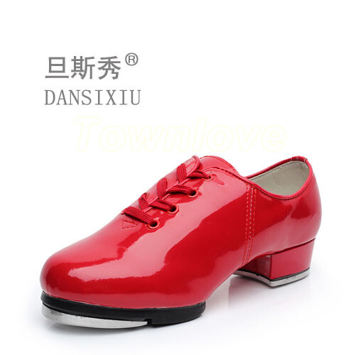 Unisex Tap Dance Shoes Women Men Jazz Step Dance Shoes Lace Up Clogging ...
