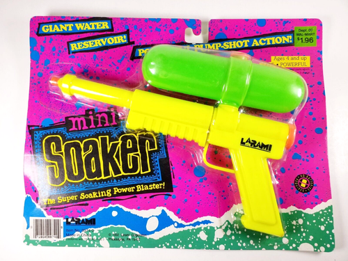 Mini Soaker Vintage 1992 Larami Yellow/Green The Super Soaking Power ...