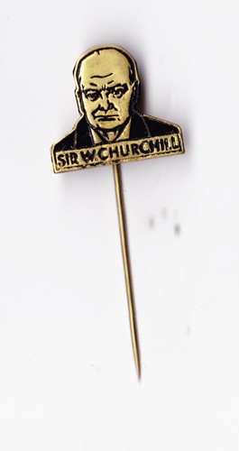 Vintage Sir Winston Churchill Political pin badge 1960s Prime Minister ...