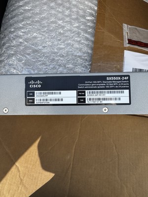 Cisco SX-550X-24F - 24Port 100SFP+ Stackable Managed Switch | eBay