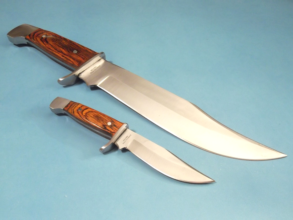 TIMBER RATTLER TR71 Bowie Pakkawood 2 piece full tang fixed blade knife ...