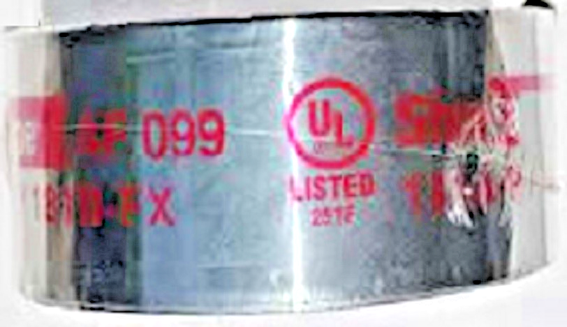 Shurtape AF 099 UL 181A-P/B-FX Listed/Printed Aluminum Foil Tape Open ...