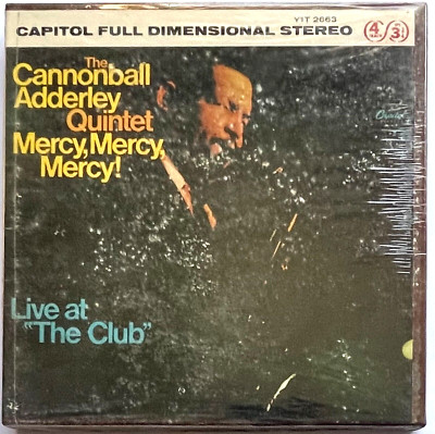 BRAND NEW REEL TO REEL CANNONBALL ADDERLEY MERCY MERCY! 4 TRACK TAPE 3 ...