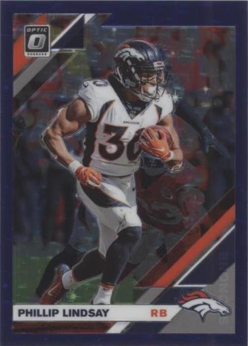 2019 Panini Donruss Optic - Phillip Lindsay #32 First Off the Line ...