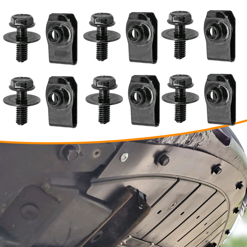 5sets Car Engine Under Gearbox Cover Clip Undertray Shield Splash Guard ...