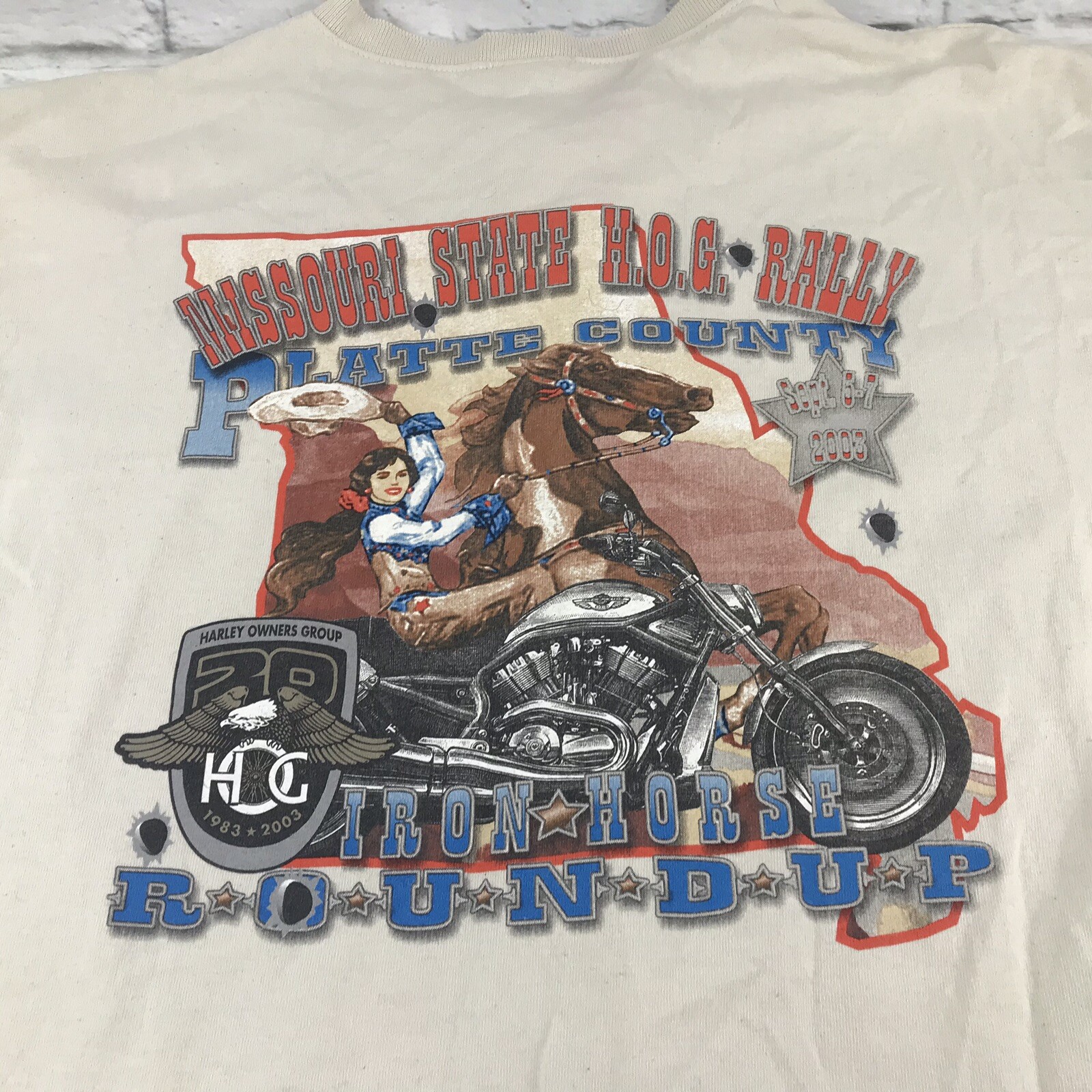 HOG Owners Men's Missouri State Motorcycle Rally T Sh… - Gem