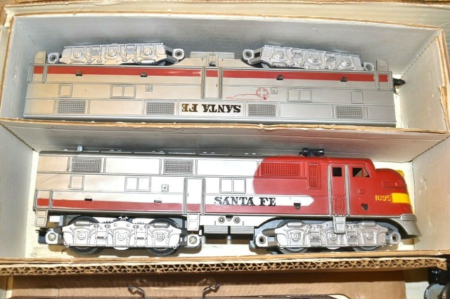 Marx 41822 Santa FE Elecgric Train Set 1095 Diesel Locomotive OB ...