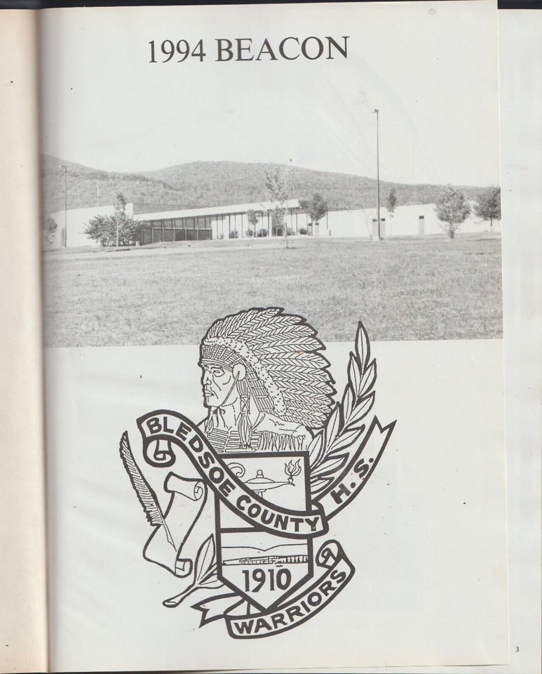 1994 BEACON High School Yearbook Bledsoe County High School. Pikeville ...