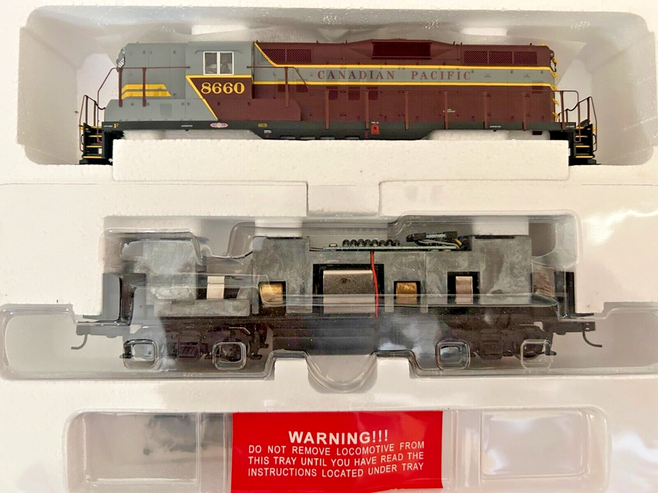CANADIAN PACIFIC GP9 HIGH HOOD -DC/DCC ready - HO Scale -"BURGUNDY"-NEW ...