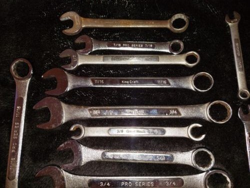 SAE Wrenches Mixed Lot King Craft Bench Top Pro Series Great Neck China ...