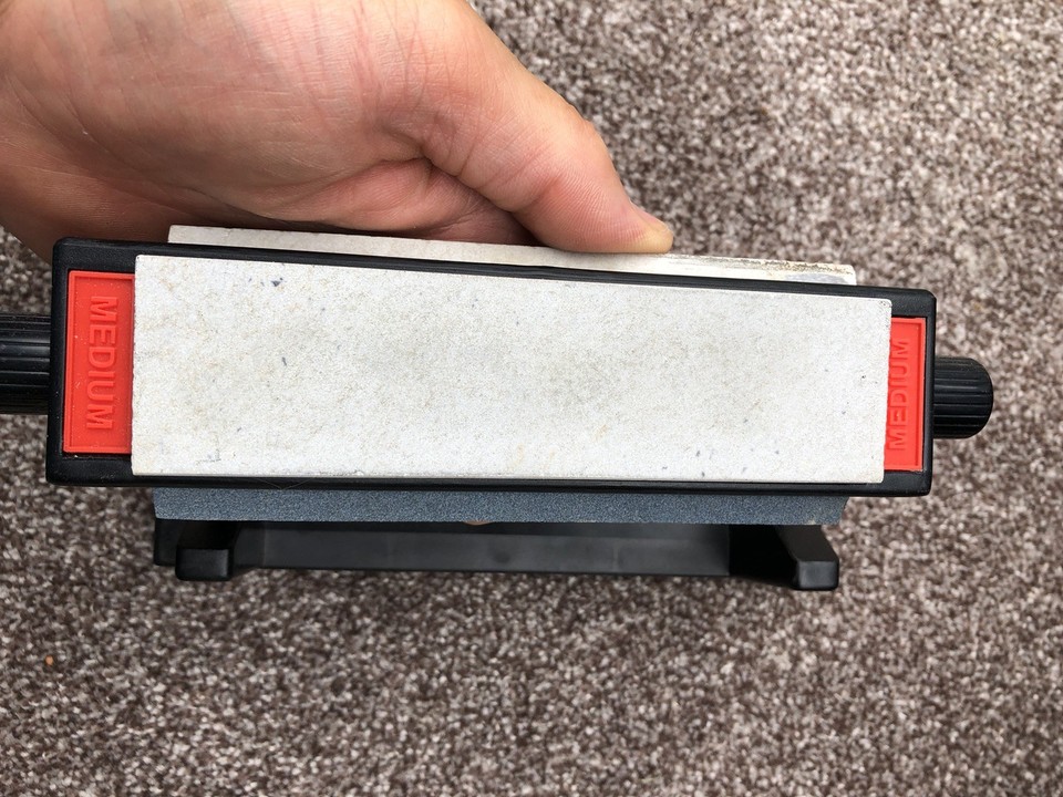 Smith's Tri Hone Sharpening System TR16 3 Way Coarse Med Fine Set Knife ...