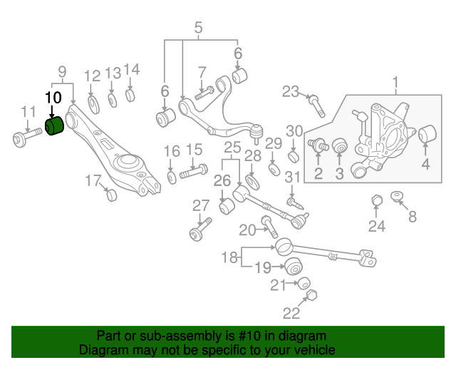 552182B000 Hyundai Bushlwr Arm RR 552182B000 Genuine OEM Part for sale ...