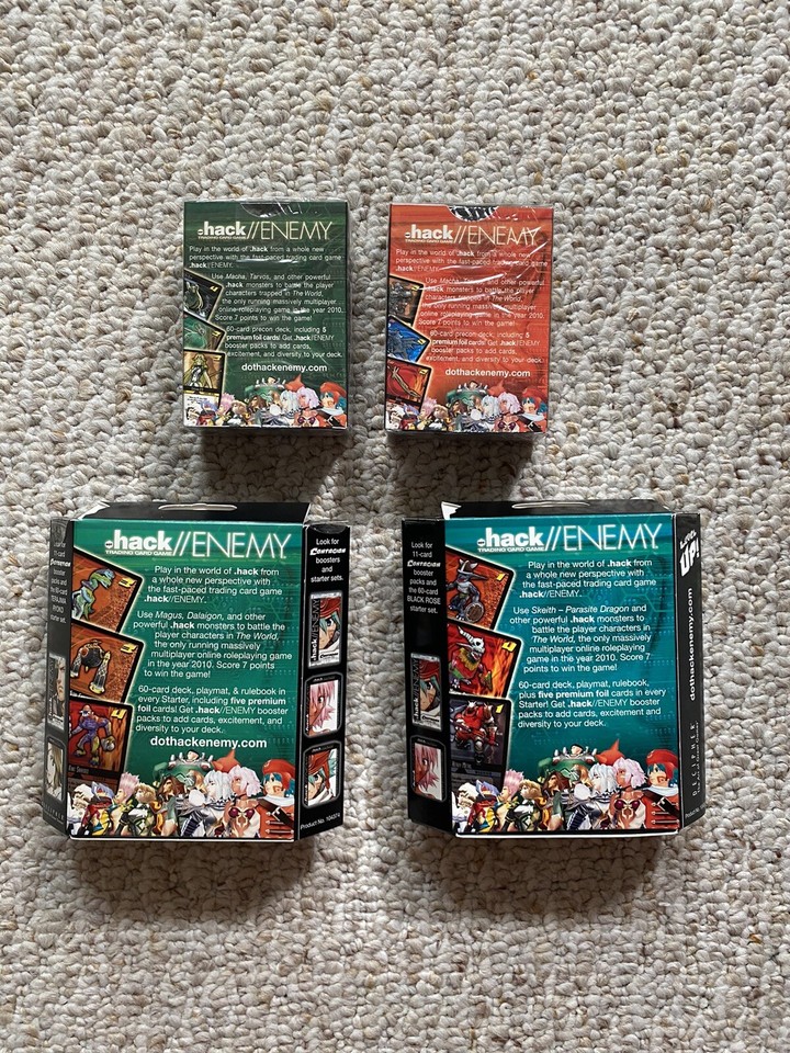 .hack ENEMY TCG CCG Lot Of 2 Deck - SEALED dot Hack Kite Sanjuro Marlo Gardenia | eBay
