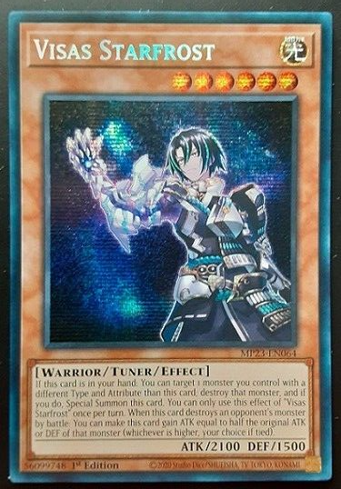 YUGIOH Visas Starfrost MP23-EN064 1st Ed Secret Rare NM 1x | eBay