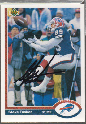 Steve Tasker Bills Autographed 1991 Upper Deck #199 w/COA 091223NPCD74 ...