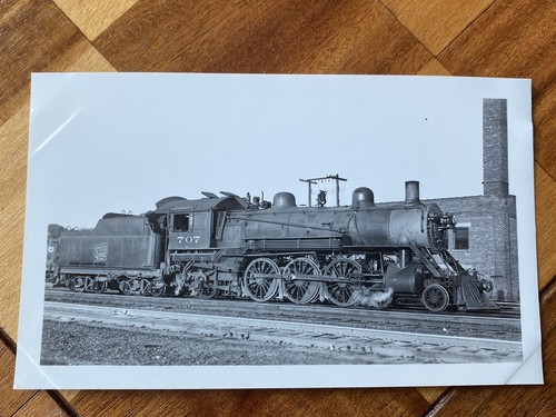 Soo Line Railroad Steam Engine Locomotive 707 Vintage Photo | eBay