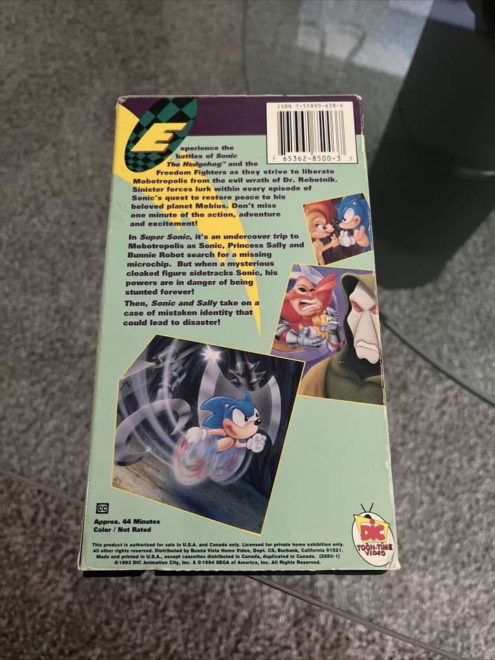 Sonic the Hedgehog - "Super Sonic" (VHS, 1994) 765362850037 | eBay