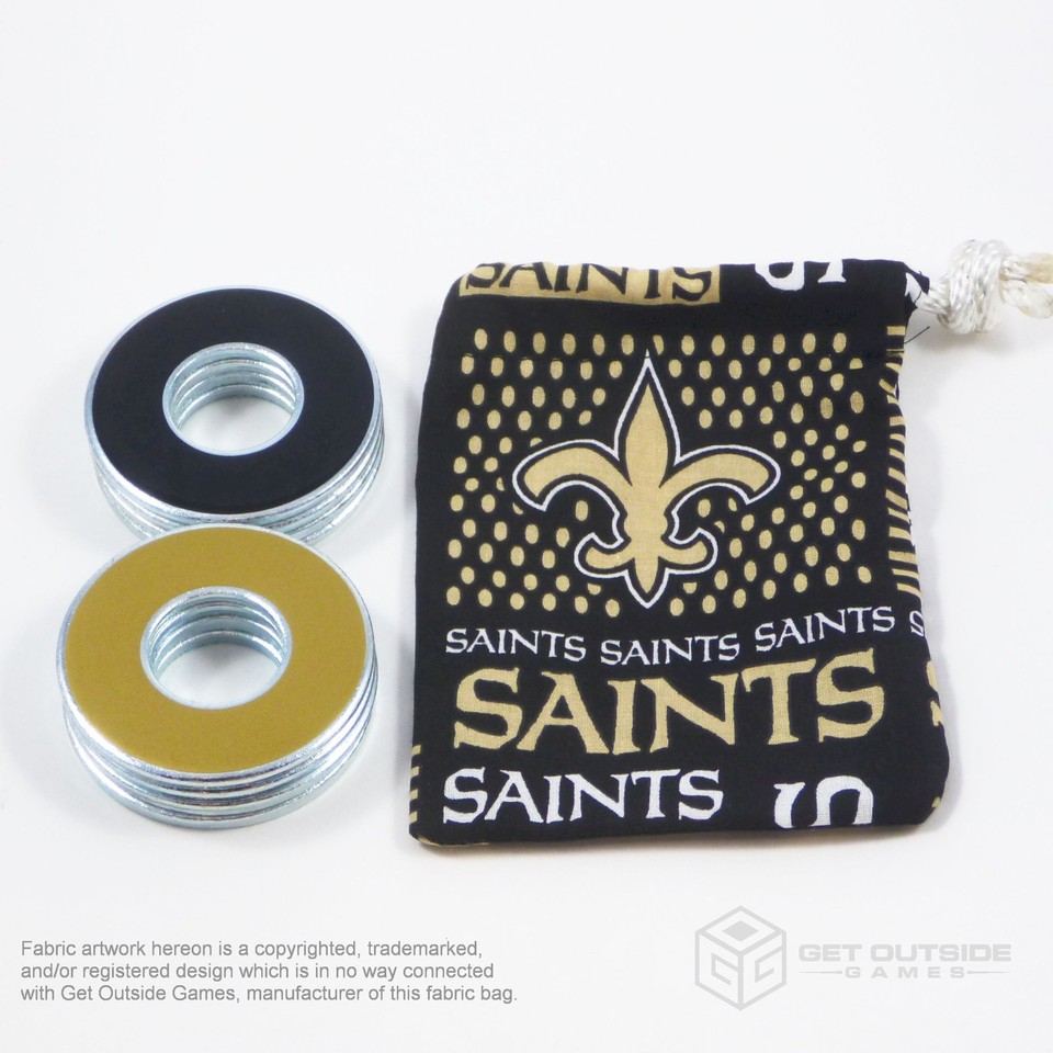 8 VVashers™ w/ NFL Team Fabric Bag | Washer Toss / Washer Game Washers ...