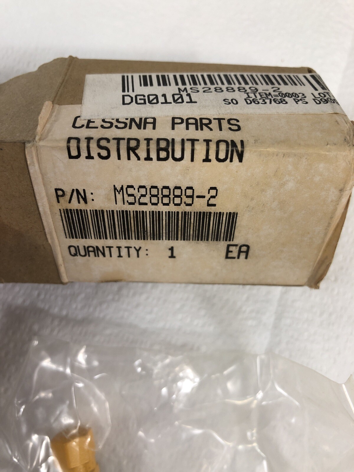 Cessna Aircraft Valve, P/N MS28889-2 | eBay